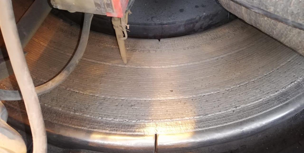 Vertical Roller Mill In Situ On-site Hardfacing Service For Grinding ...